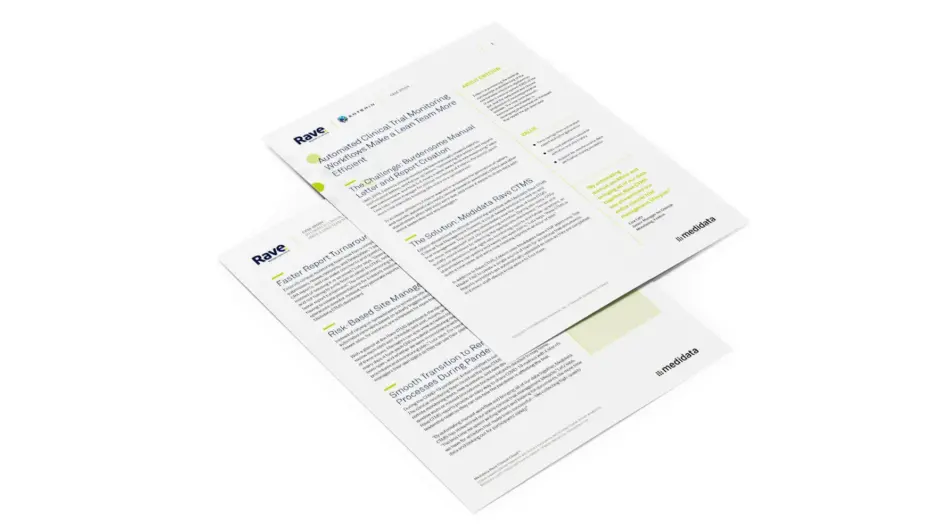 Clinical Trial Management System - Rave CTMS | Medidata Solutions