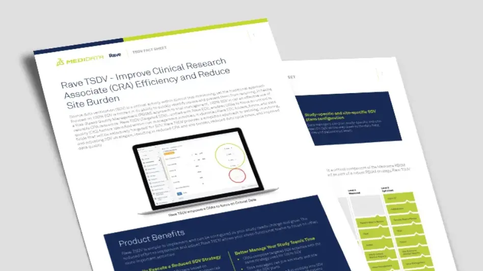 Targeted SDV in Clinical Trials | Source Data Verification | Medidata ...