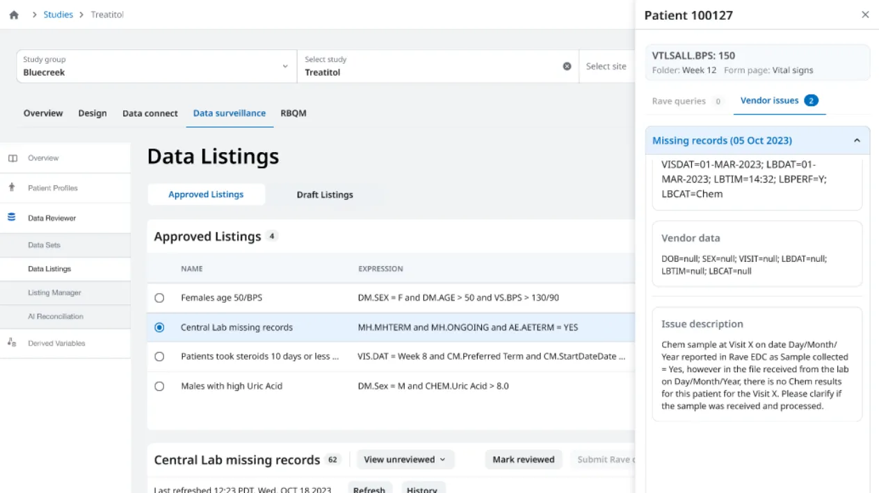 Clinical Data Studio: Advanced Insights, Visualization, & Analytics | Medidata Solutions